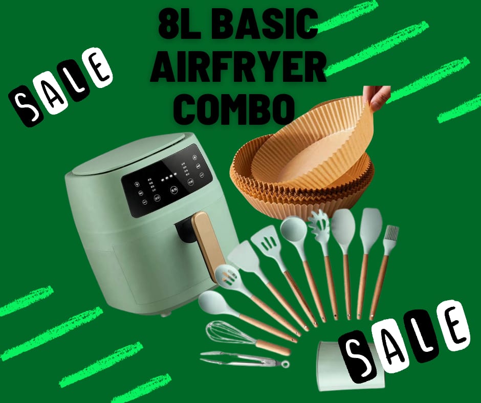8L Basic Airfryer Combo - Green - – Grabbit Online