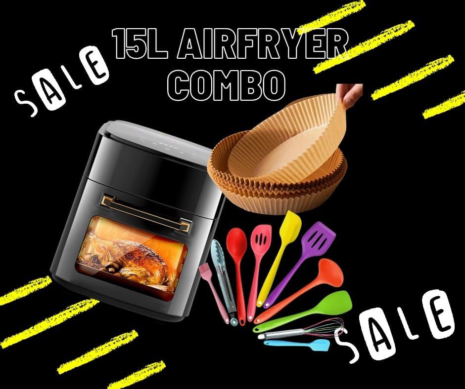 15L Airfryer Combo - Black – Grabbit Online