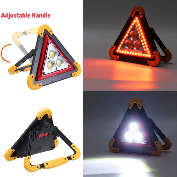 Emergency Warning Triangle Light - Solar & USB Charging – Grabbit Online